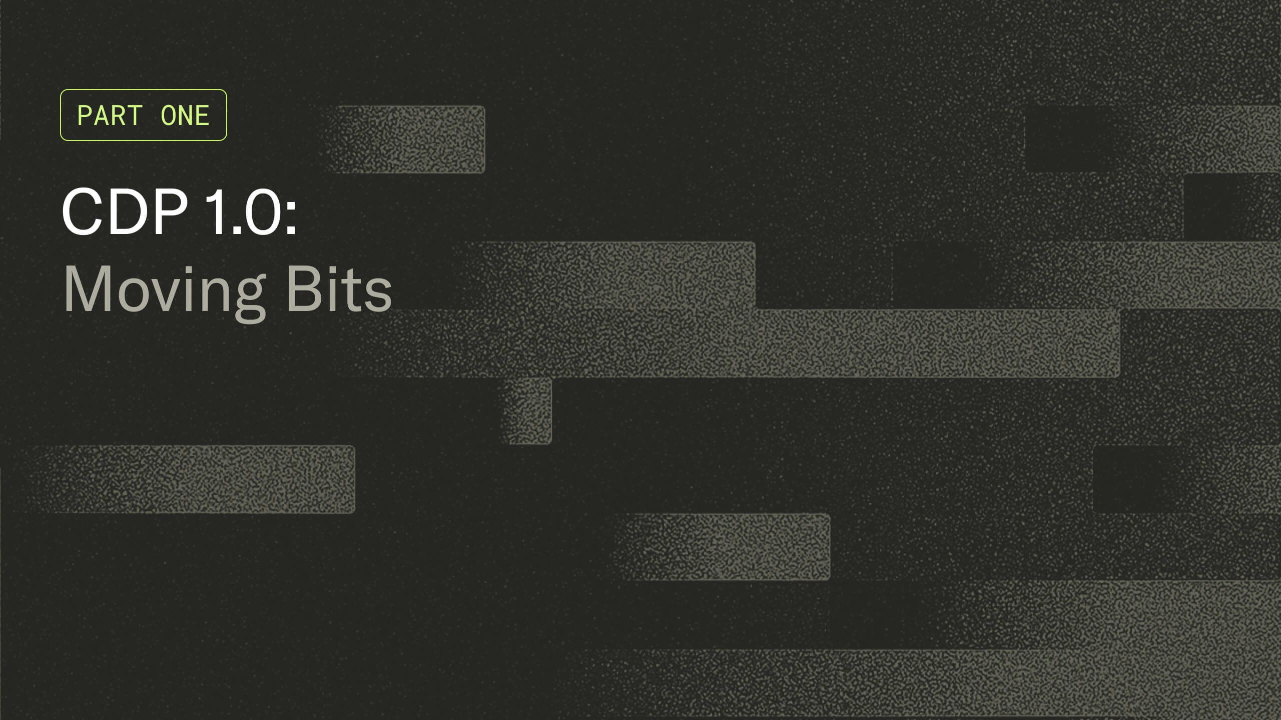 Part One: CDP 1.0—Moving bits - mParticle