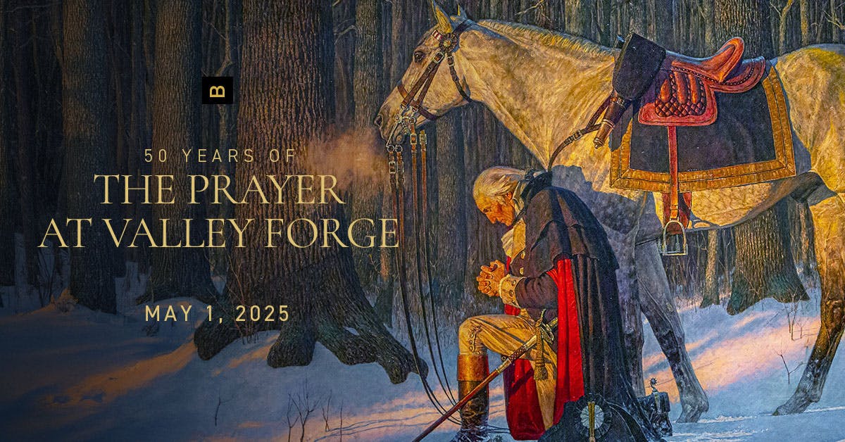 George Washington At Valley Forge Painting