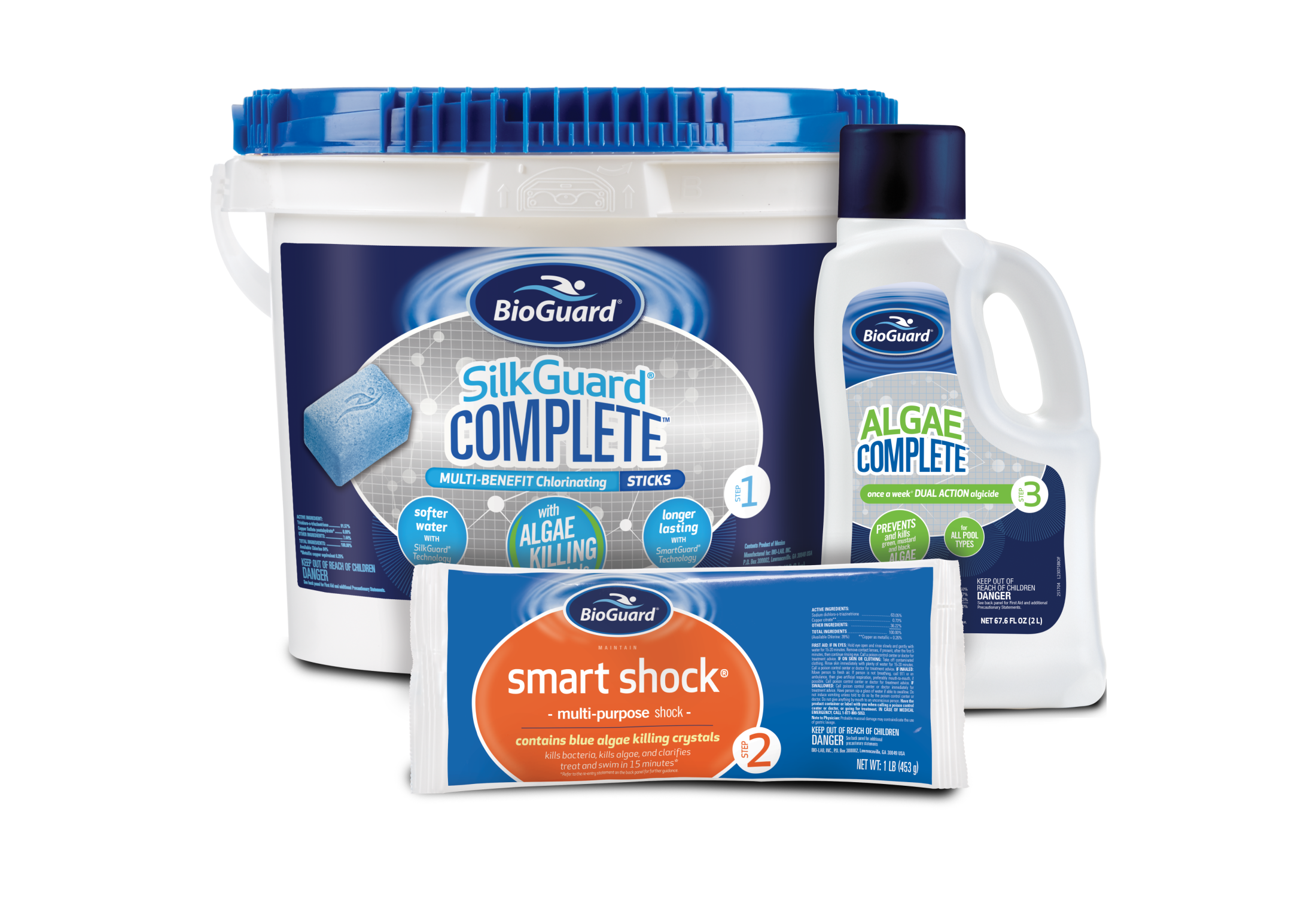 Keep Your Pool Sparkling Clear with the BioGuard 3-Step Program | My ...