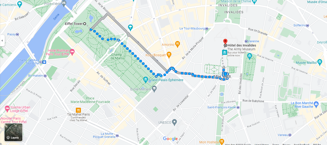 Getting to Les Invalides | Location, Directions & Maps