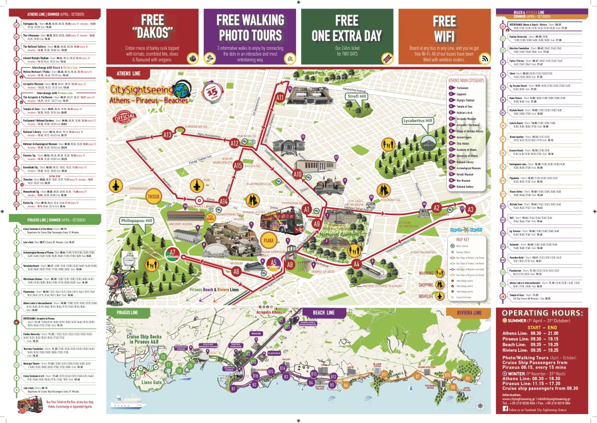 Athens Hop On Hop Off Bus Tours 2023