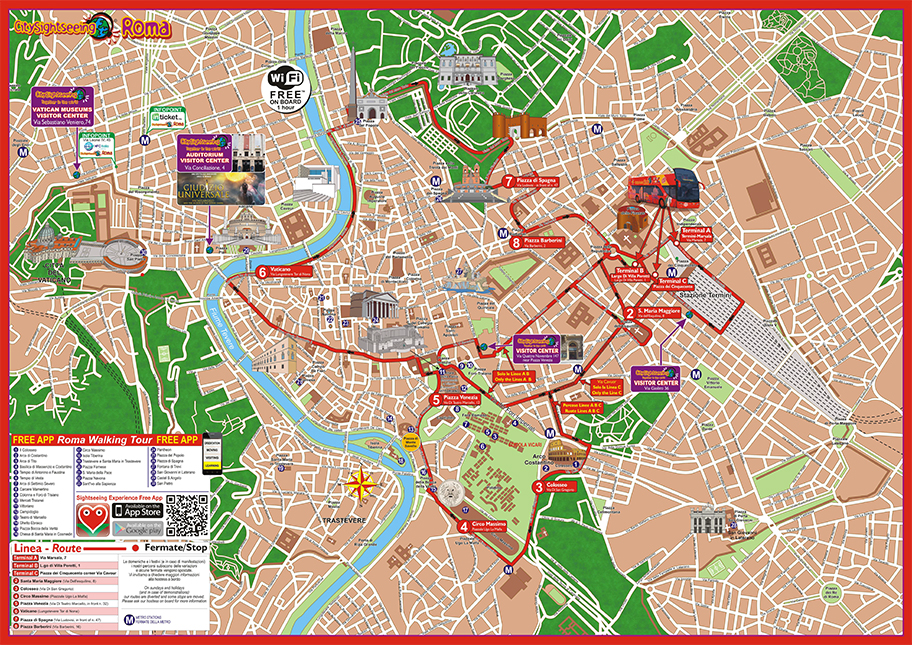 Rome Hop On Hop Off Bus Tours