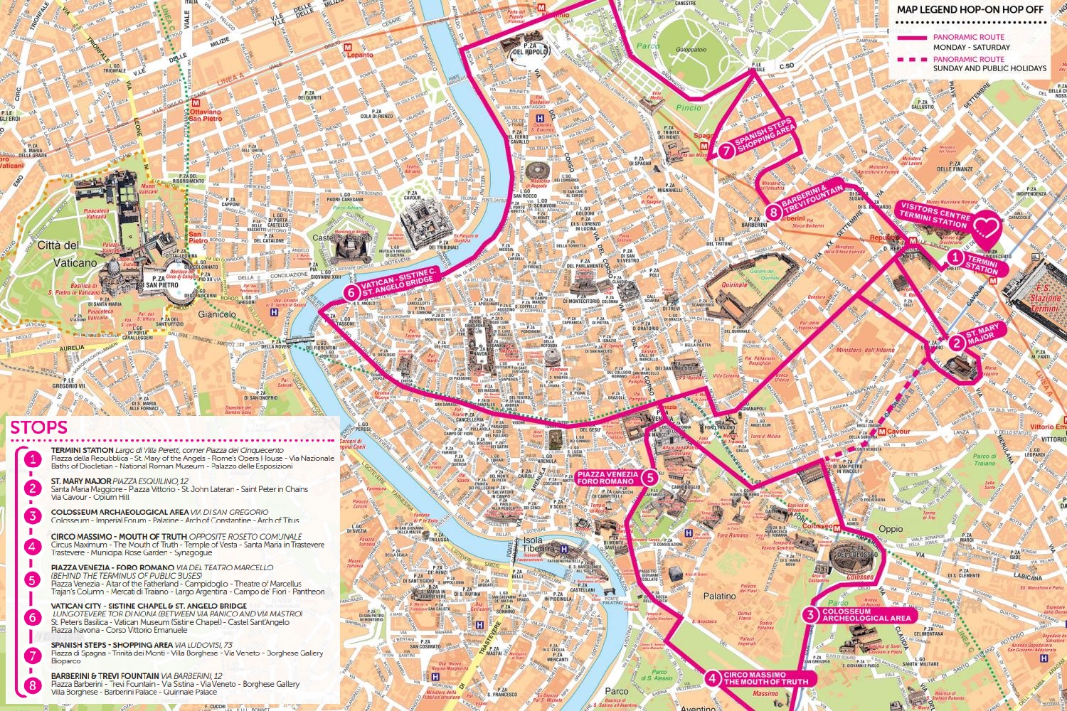 Rome Hop On Hop Off Bus Tours