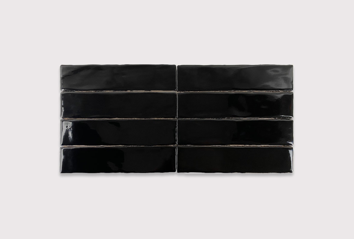 Lake Como Nero Glossy 2" x 10" - Nasco Stone + Tile