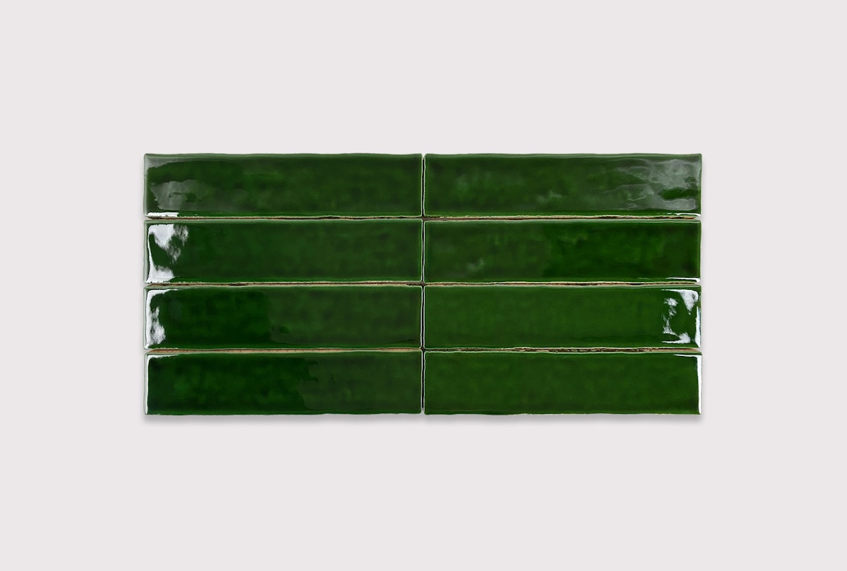 Lake Como Urano Verde Glossy 2" x 10" - Nasco Stone + Tile