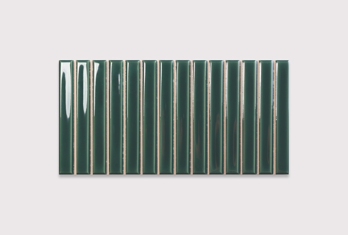Love Bars Royal Green Glossy 5" x 10" - Nasco Stone + Tile