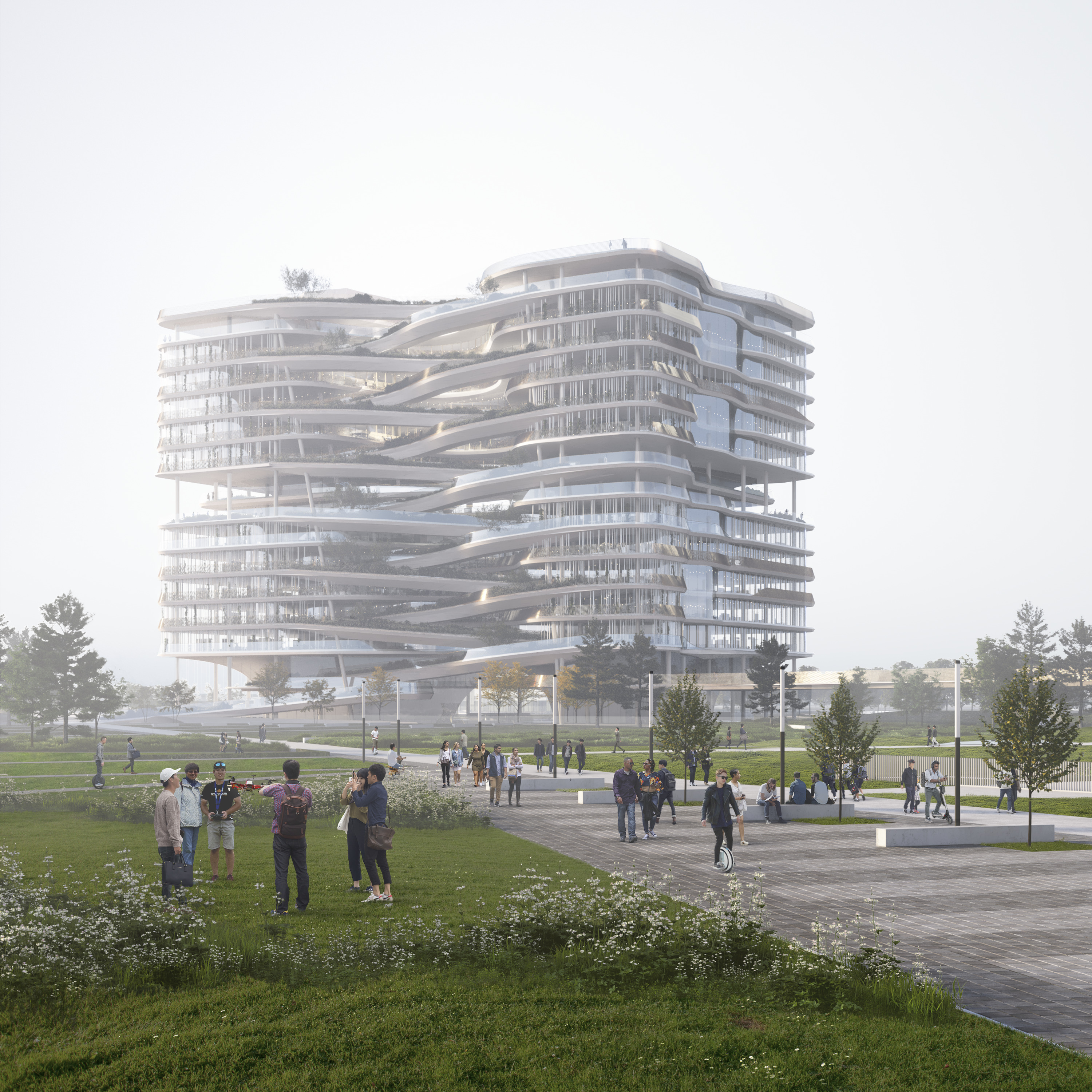 Hana Bank Headquarters (Landscape) | NBBJ