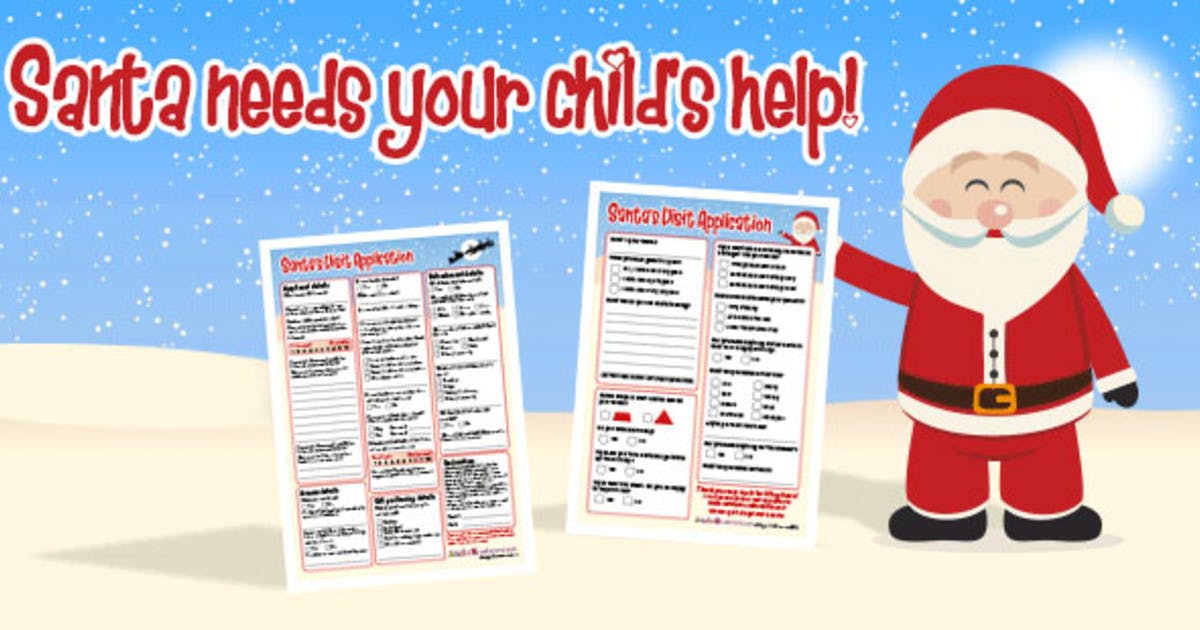 How To Do A Santa Visit Application Form - Netmums