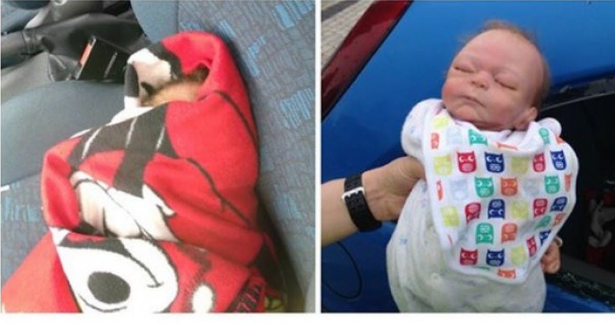 Police get surprise when they break into car to rescue newborn baby ...