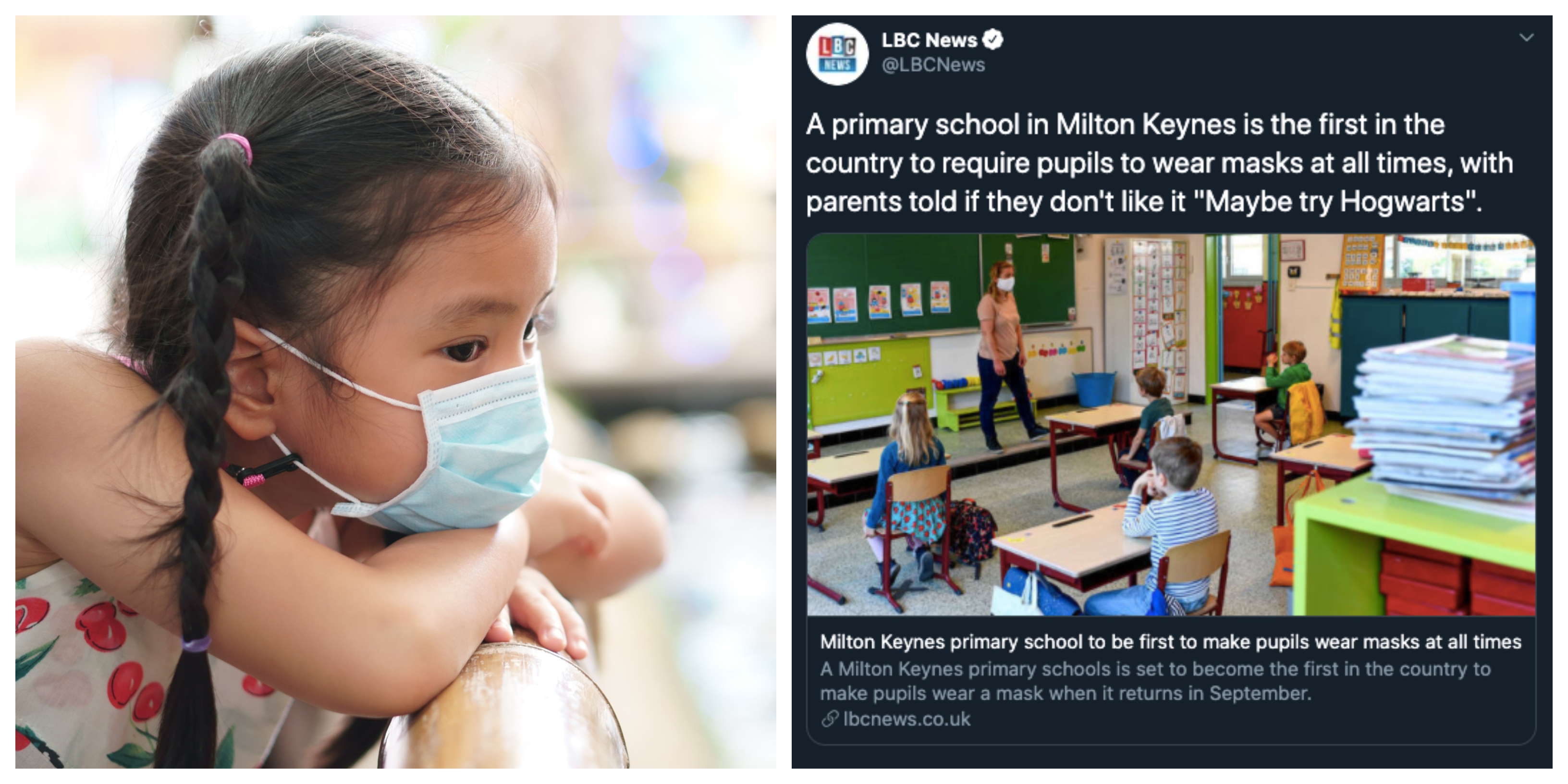 Primary school ‘should be ashamed’ for making masks compulsory - Netmums