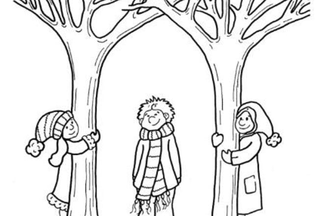 Winter pictures to print and colour - Netmums