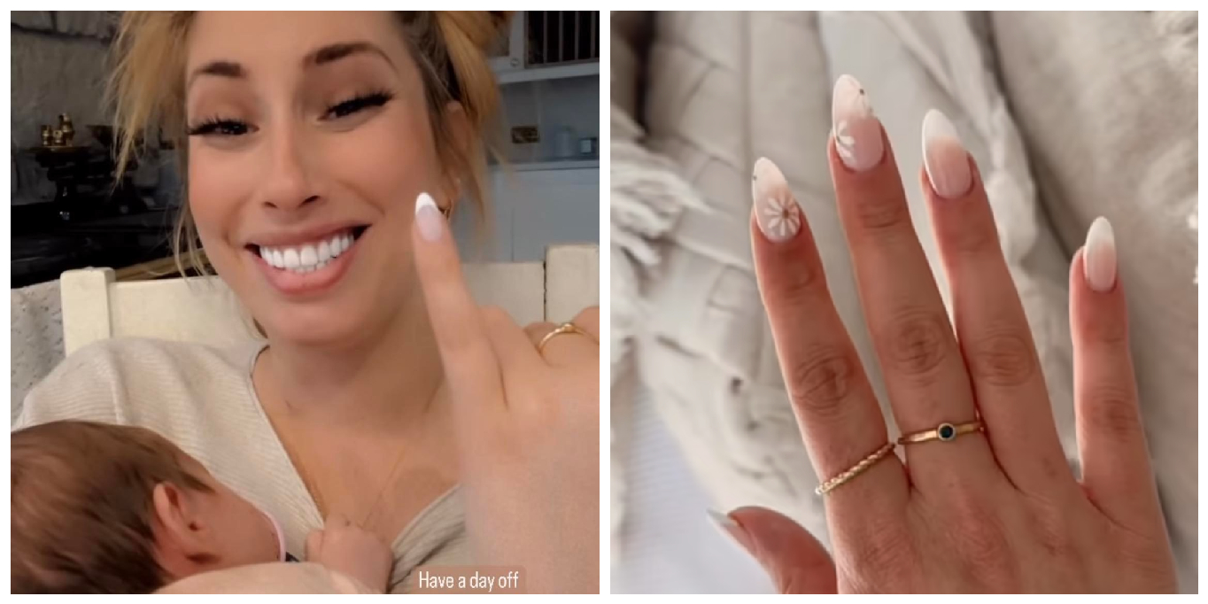 Stacey Solomon hits back after being mum-shamed for getting her nails ...