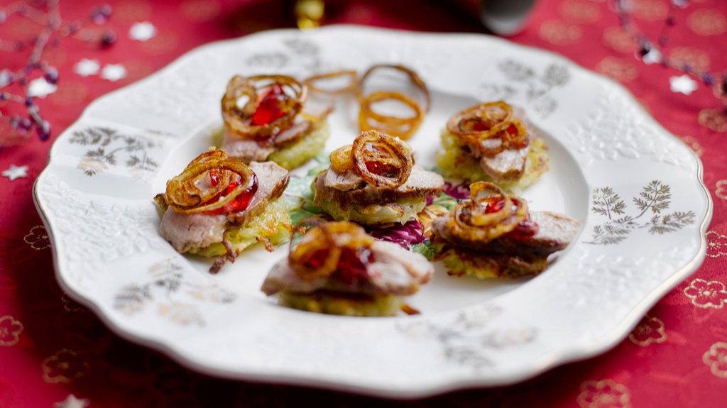 Mini rosti with duck and crispy shallots recipe - Netmums