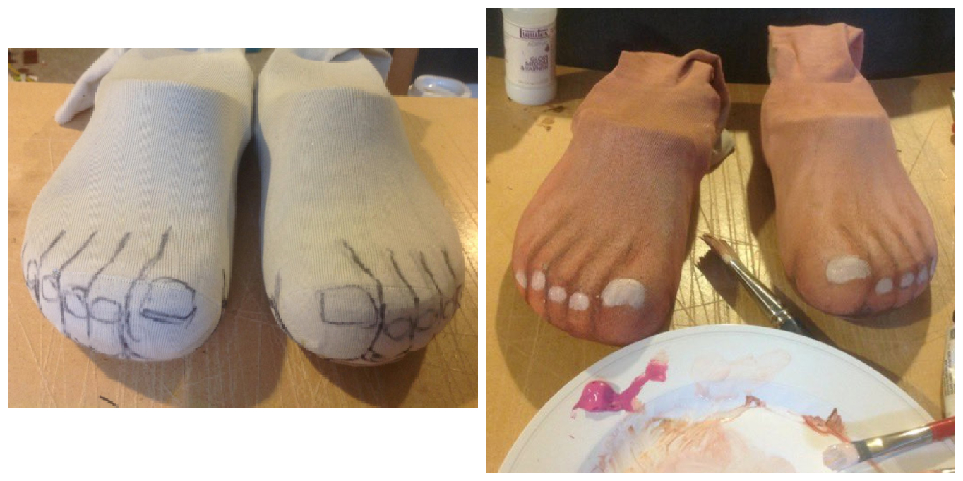 Dad Shares Amazing DIY Monster Feet Idea for Halloween - Netmums