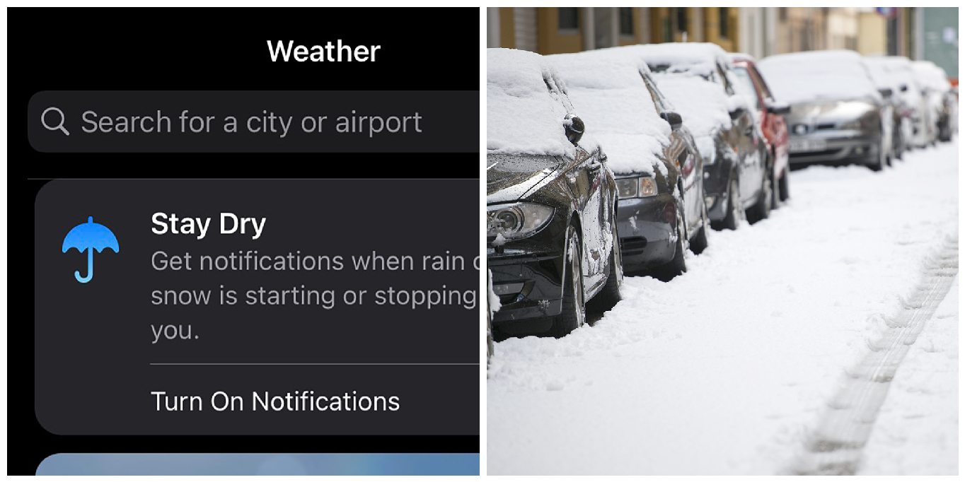 The iPhone snow alert that could stop you getting caught in a blizzard ...