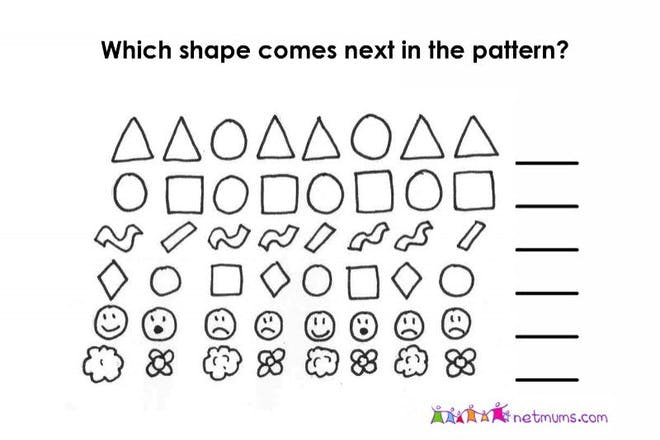 Shape worksheets - Netmums
