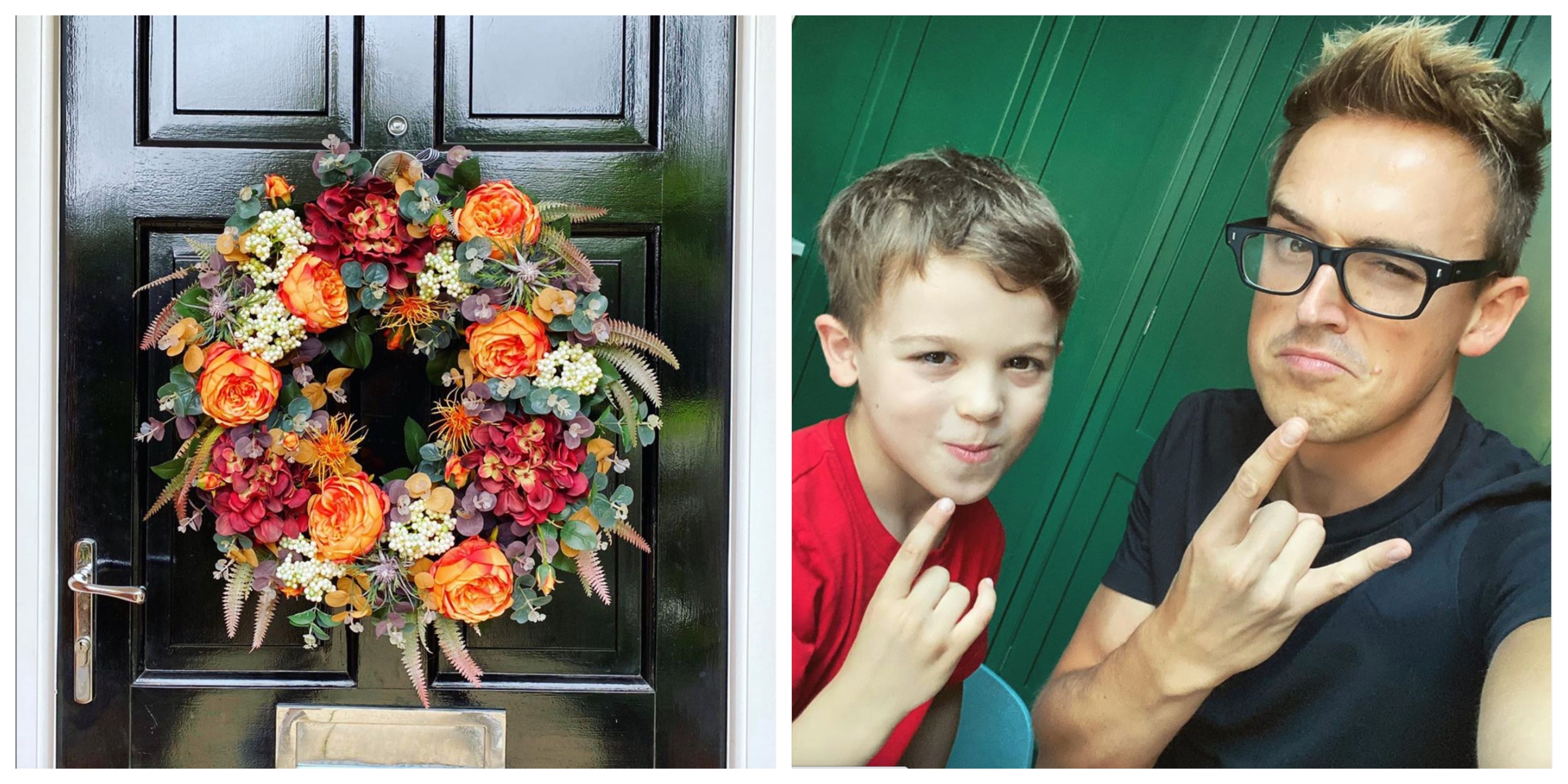 Tom Fletcher First Celeb To Reveal Autumn Door Display - Netmums
