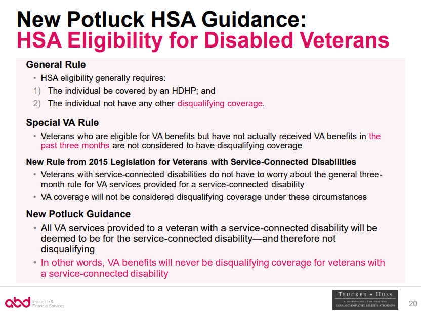 HSAs for Veterans