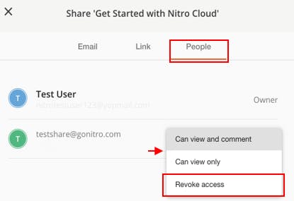 Share a Document | Nitro