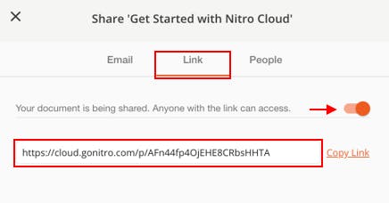 Share a Document | Nitro