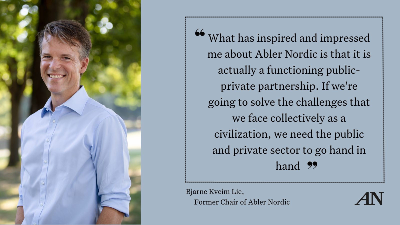 Reflections from 10 years as Chair: Bjarne Kveim Lie | Abler Nordic