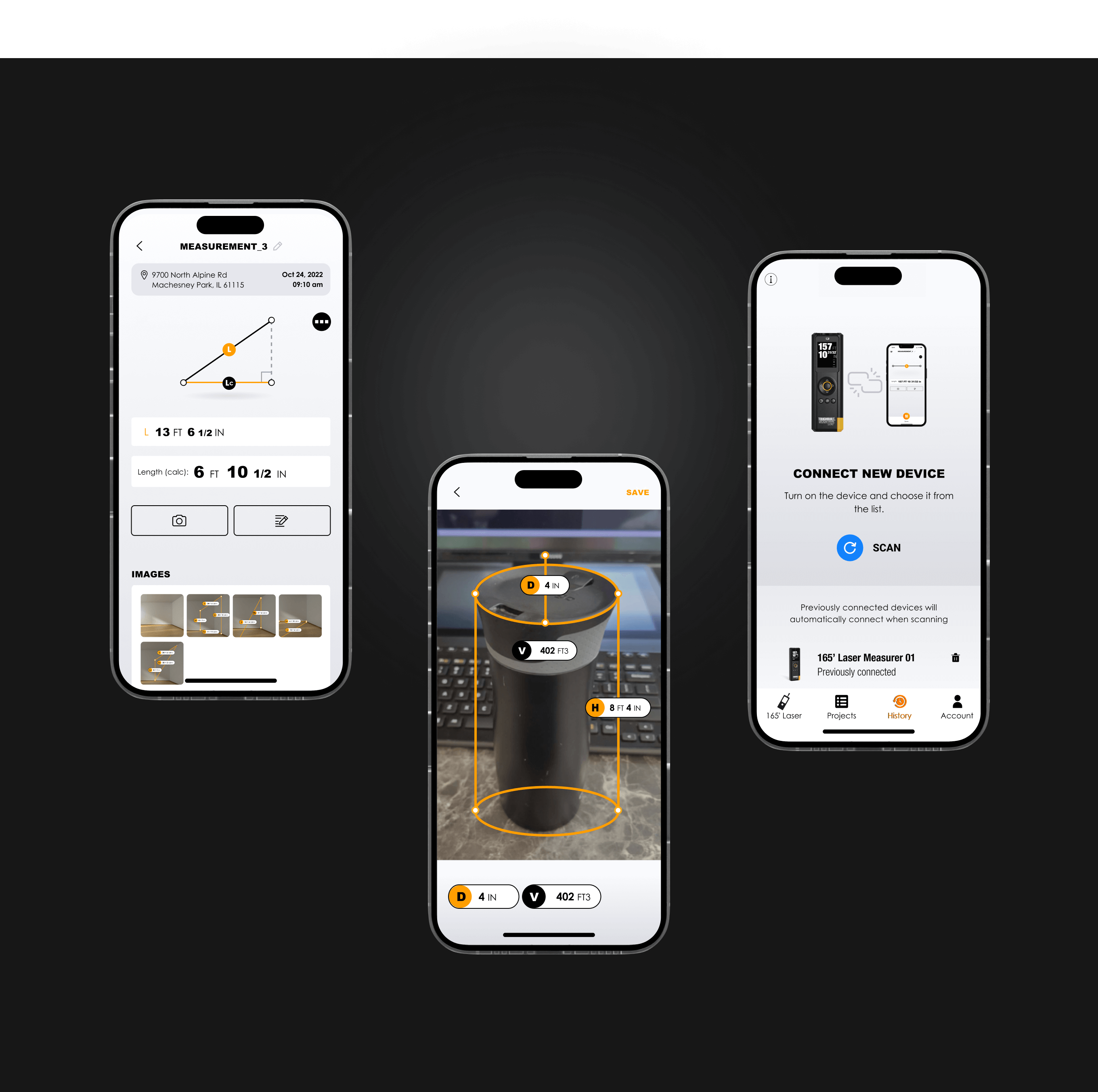 IoT mobile app design for construction workers.