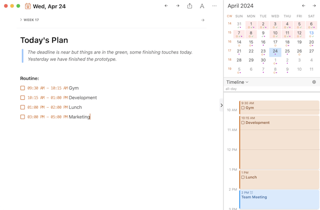 NotePlan Features