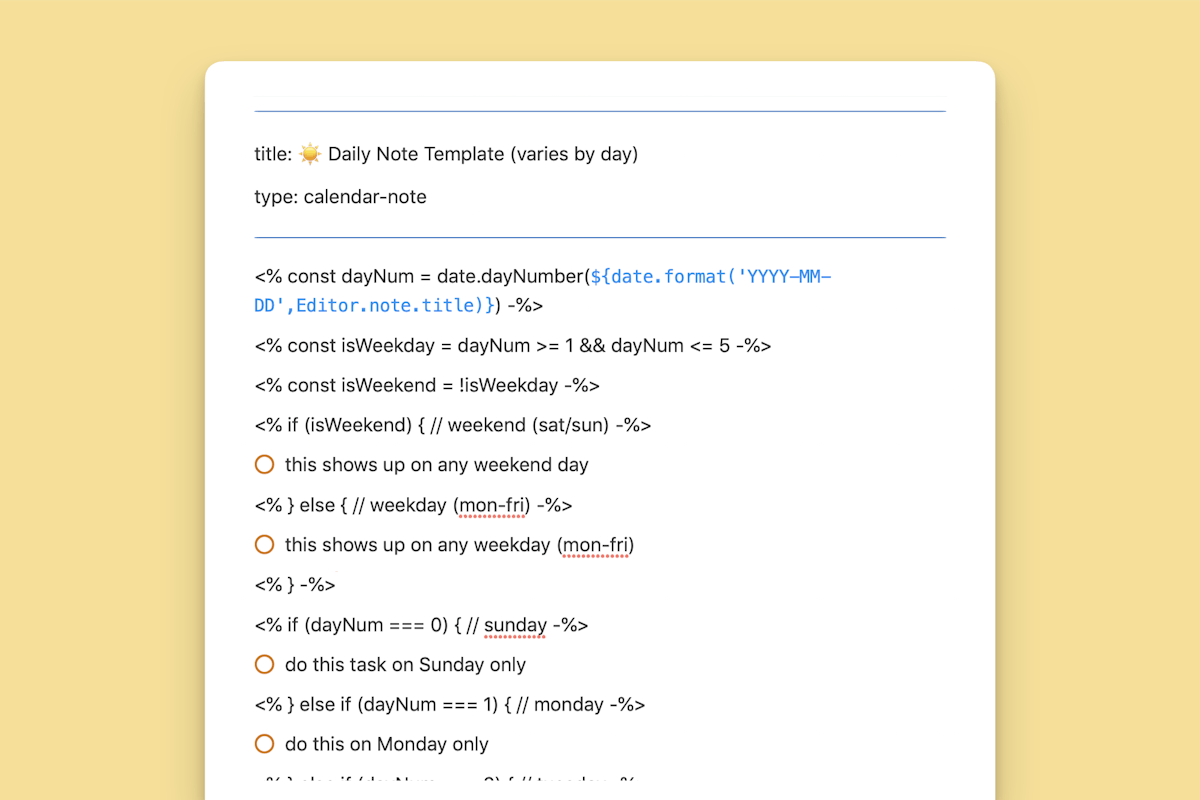 Stay organized with Daily Notes in NotePlan