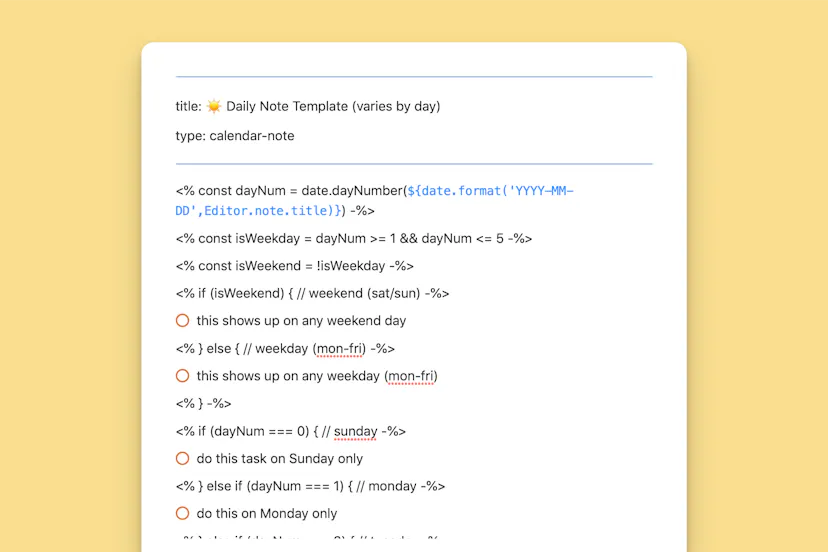 Stay organized with Daily Notes in NotePlan