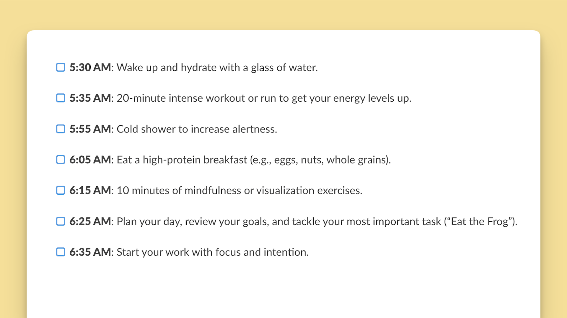 Transform your mornings with this simple morning routine checklist