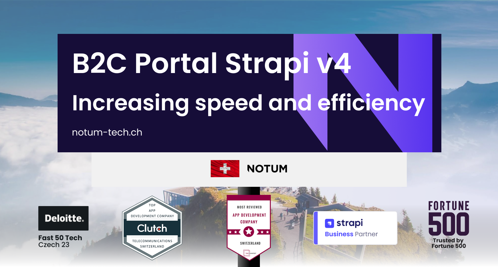 How Strapi Enhanced B2C Portal for 15,000+ Users and Mastered SEO | Notum Technologies Switzerland
