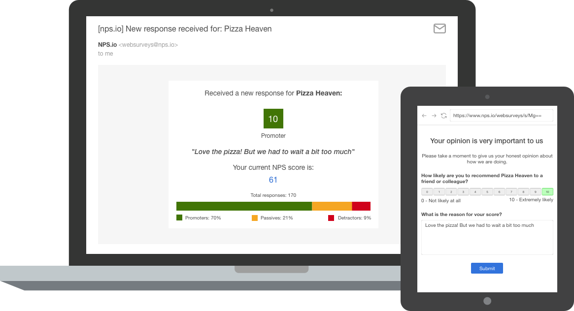 NPS.io: Simple NPS® online surveys in your email