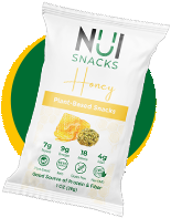 NUI Snacks - Plant-Based Protein Snacks with 7g Protein, 9g Omega Fatty ...