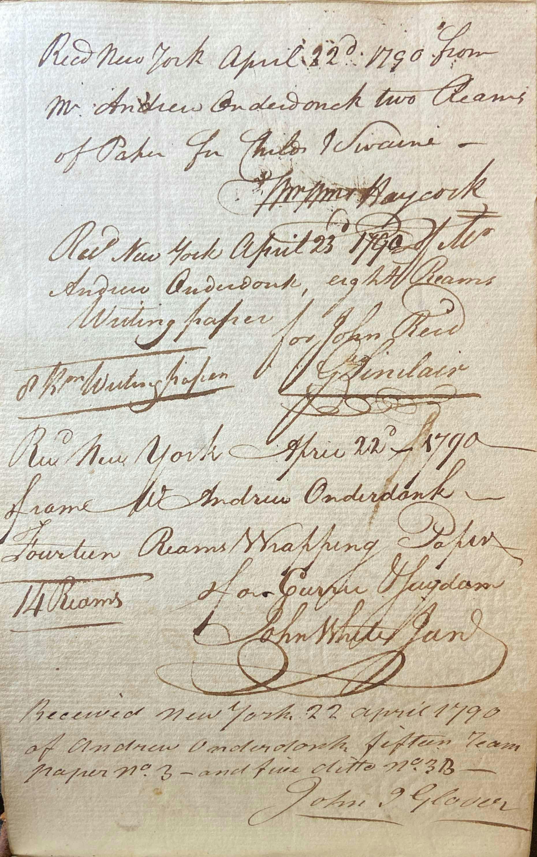 George Washington’s Watermarked Paper | The New York Historical