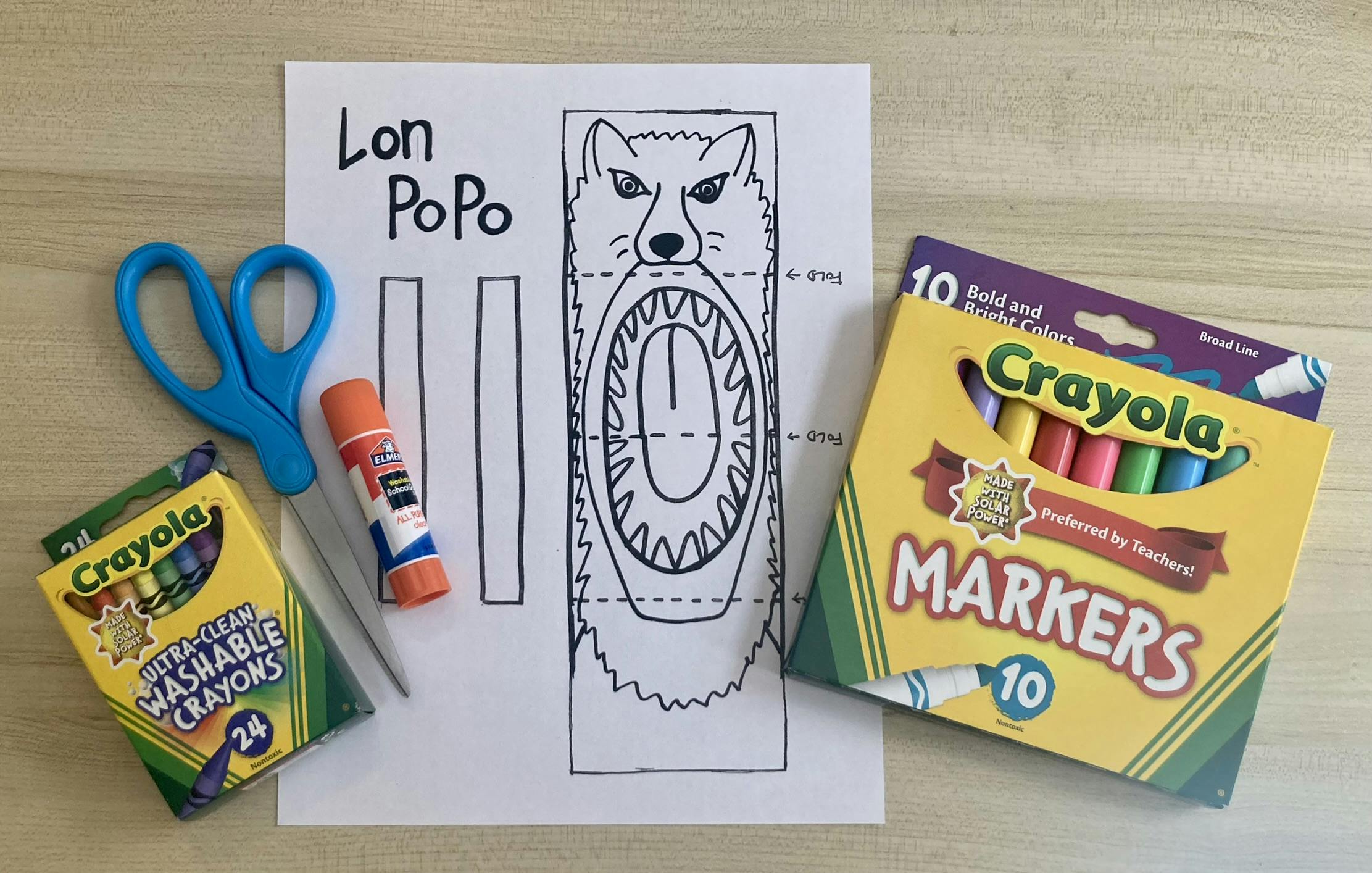 Little New-Yorkers @ Home: Make a Lon Po Po Wolf Puppet! | The New York ...