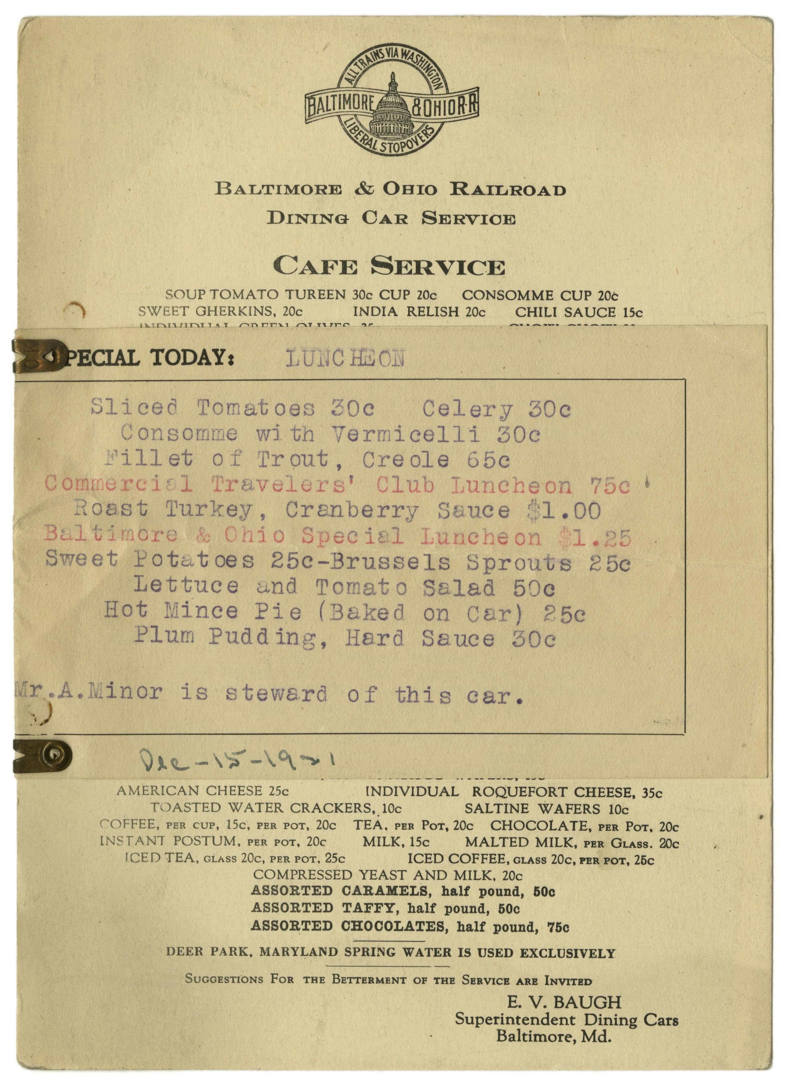 Dining in Transit: The Introduction of the Railroad Dining Car | The ...