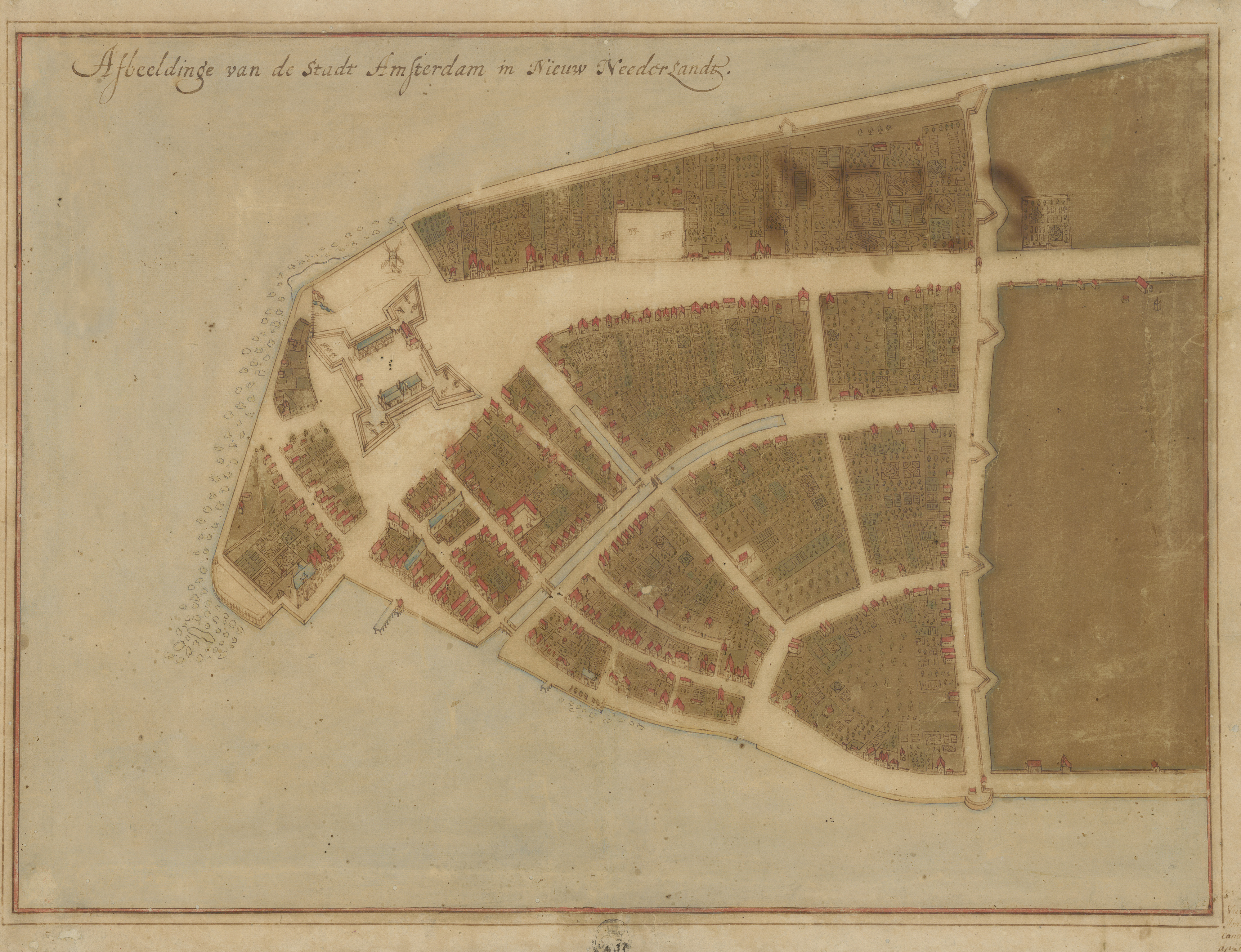 New York Before New York: The Castello Plan of New Amsterdam | New-York ...