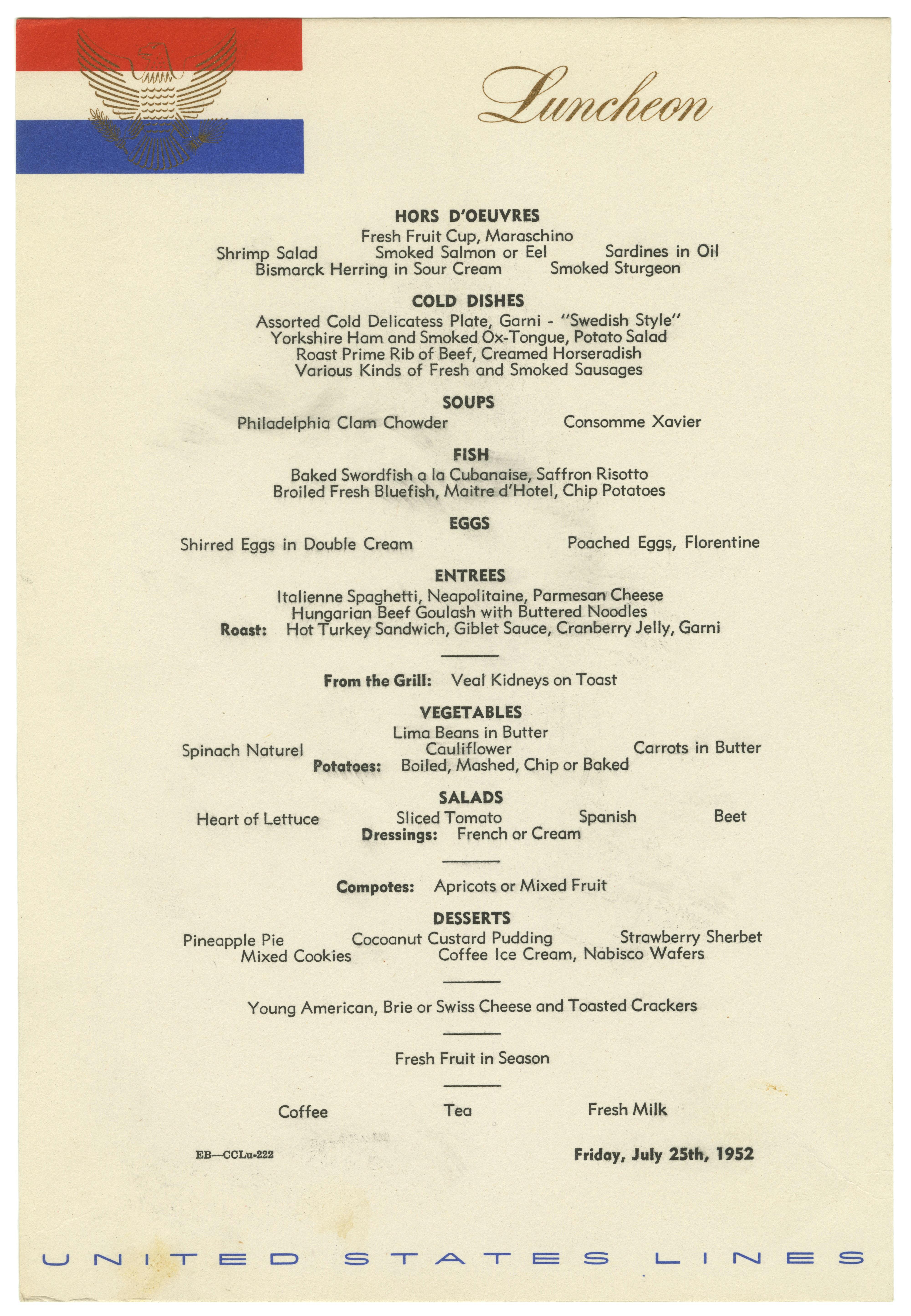 Dining In Transit: Postwar Ocean Liners | The New York Historical