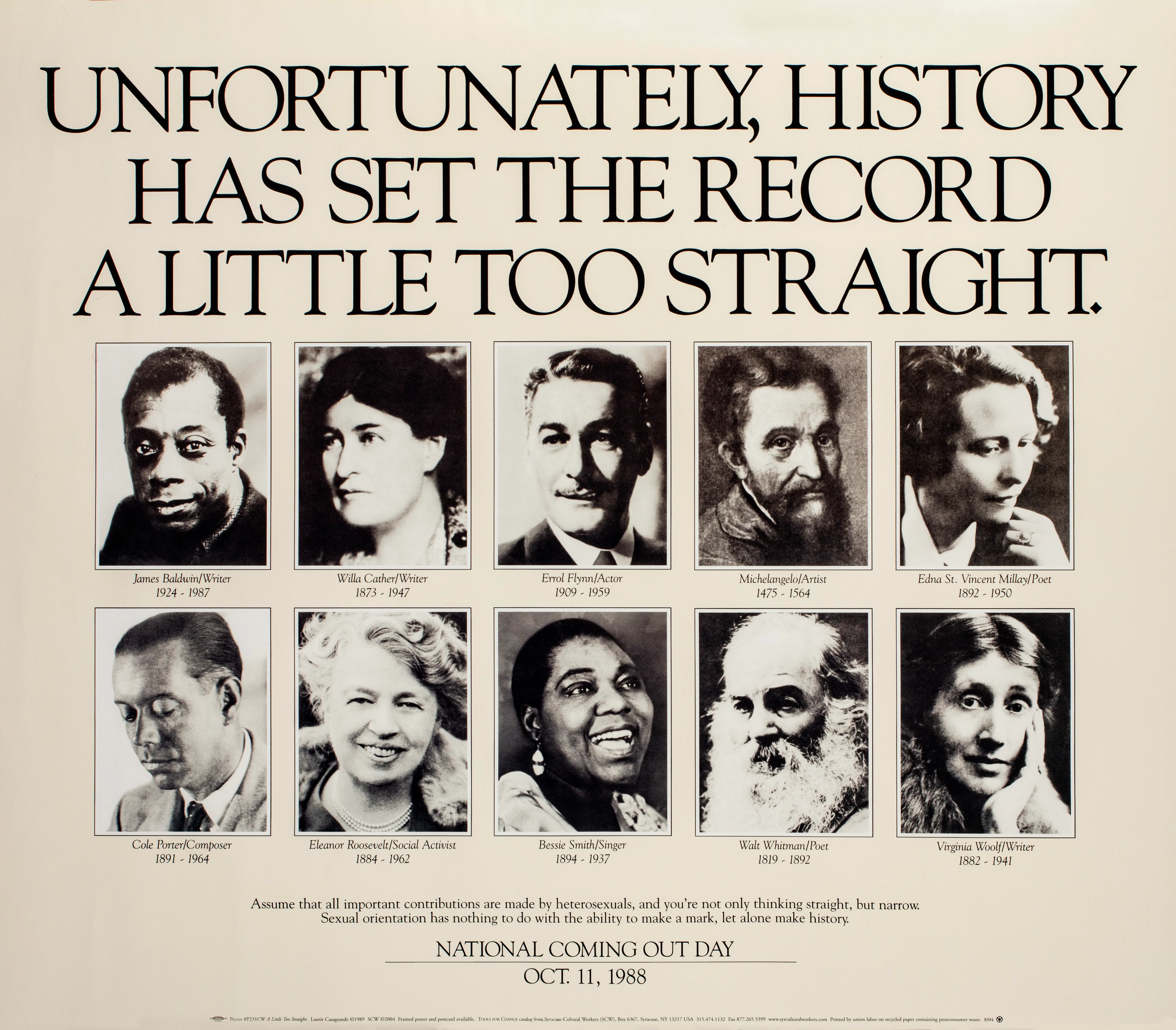 Five Decades of LGBTQ+ Poster Culture | The New York Historical