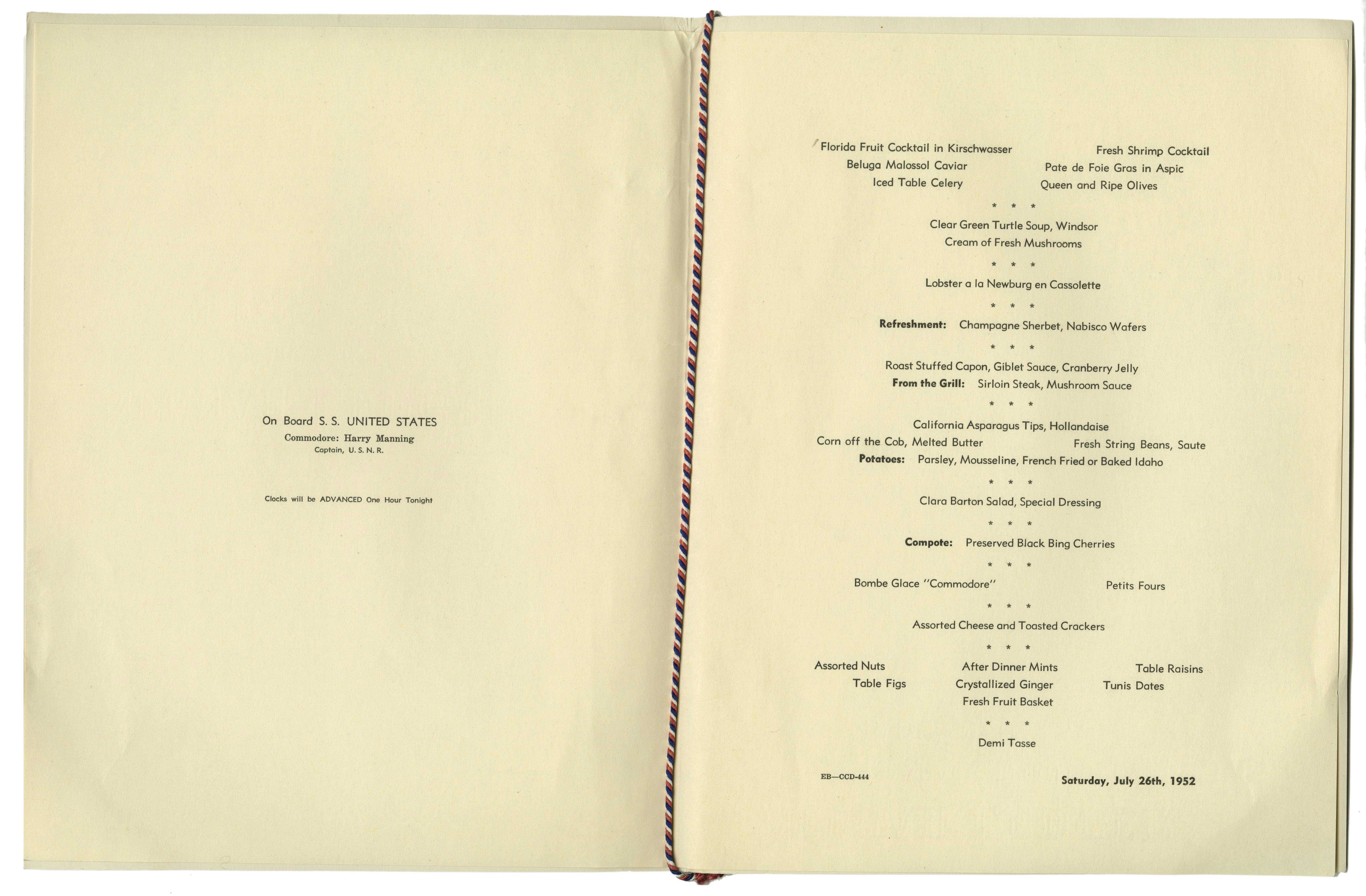 Dining In Transit: Postwar Ocean Liners | The New York Historical