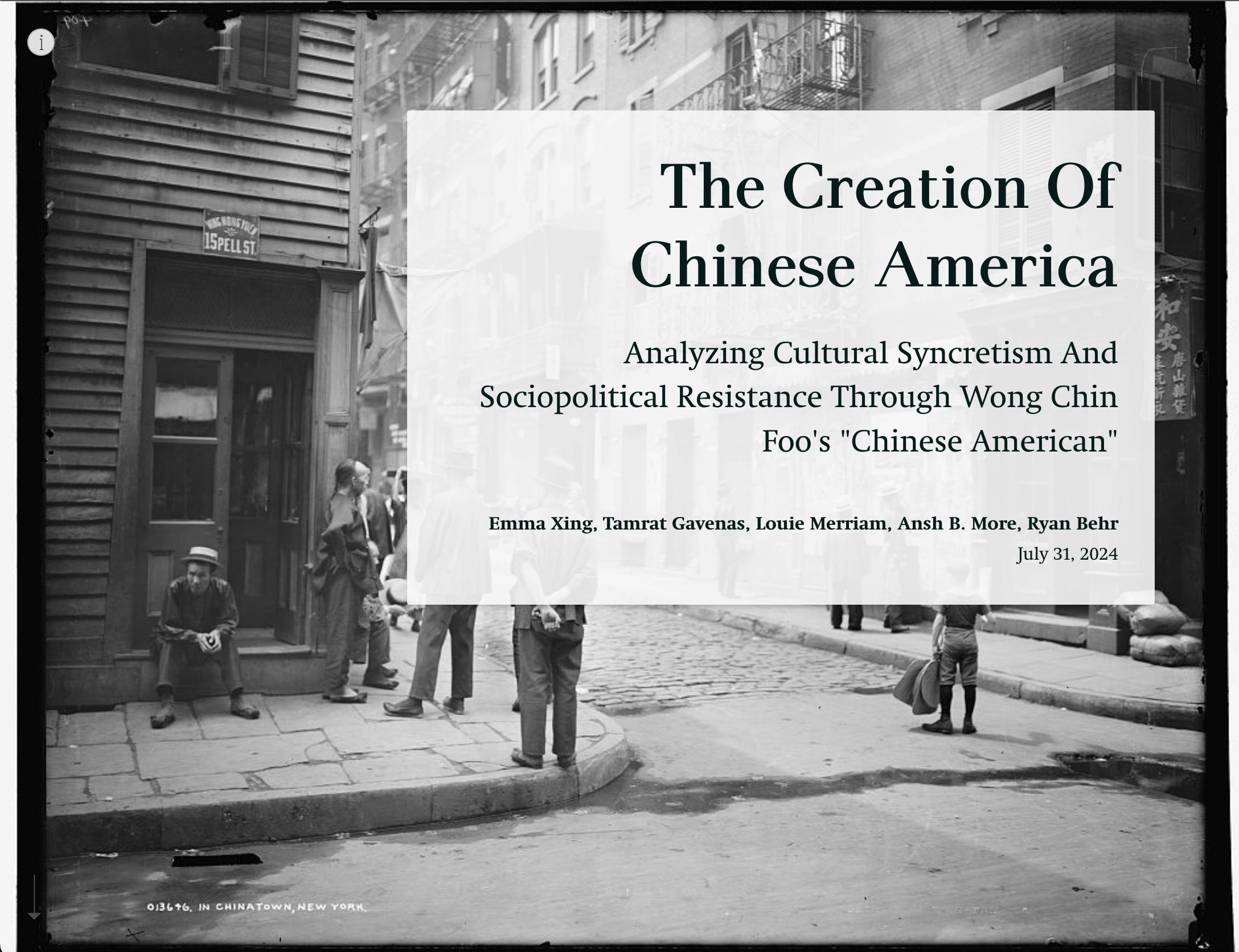 The Creation Of Chinese America | The New York Historical