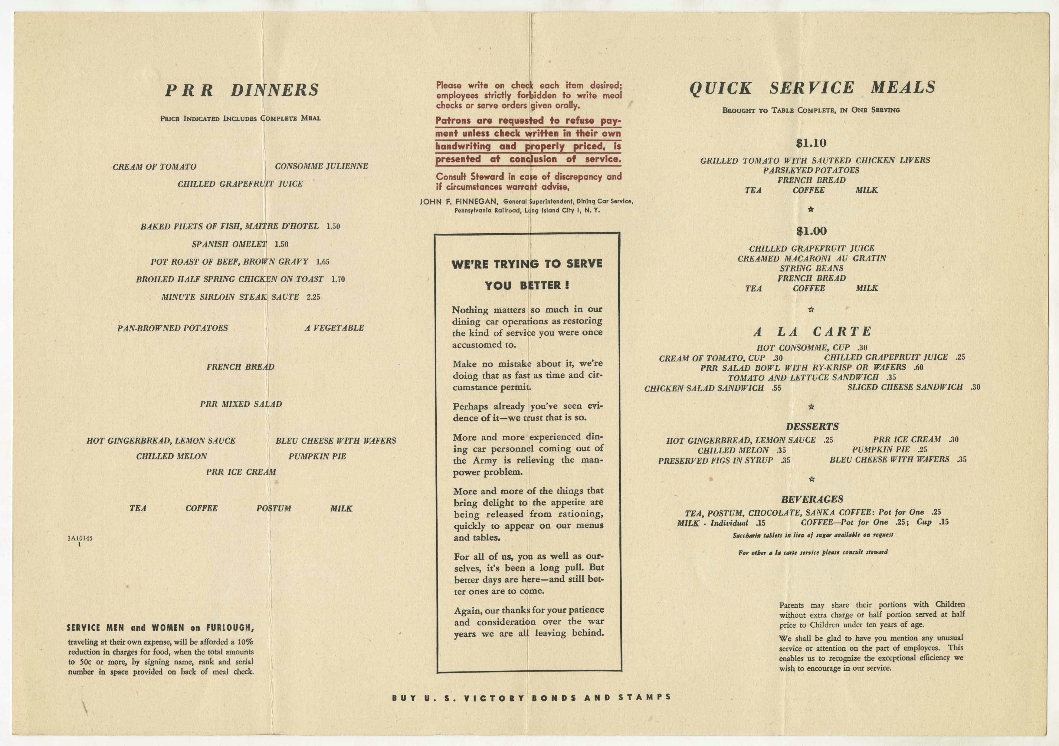 Dining in Transit: The New York Central Railroad vs. the Pennsylvania ...
