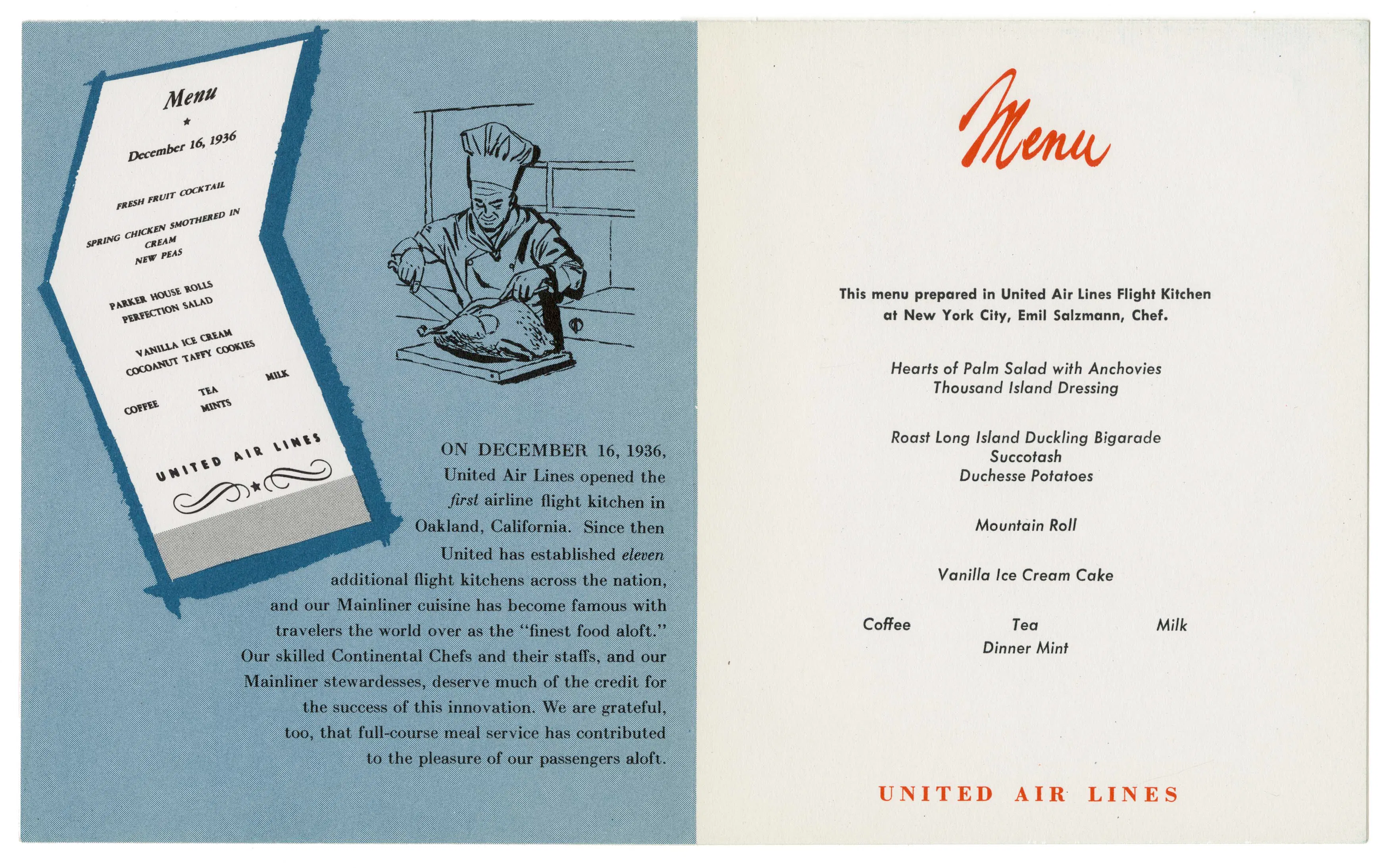 Dining in Transit: The Chefs of United Airlines | The New York Historical