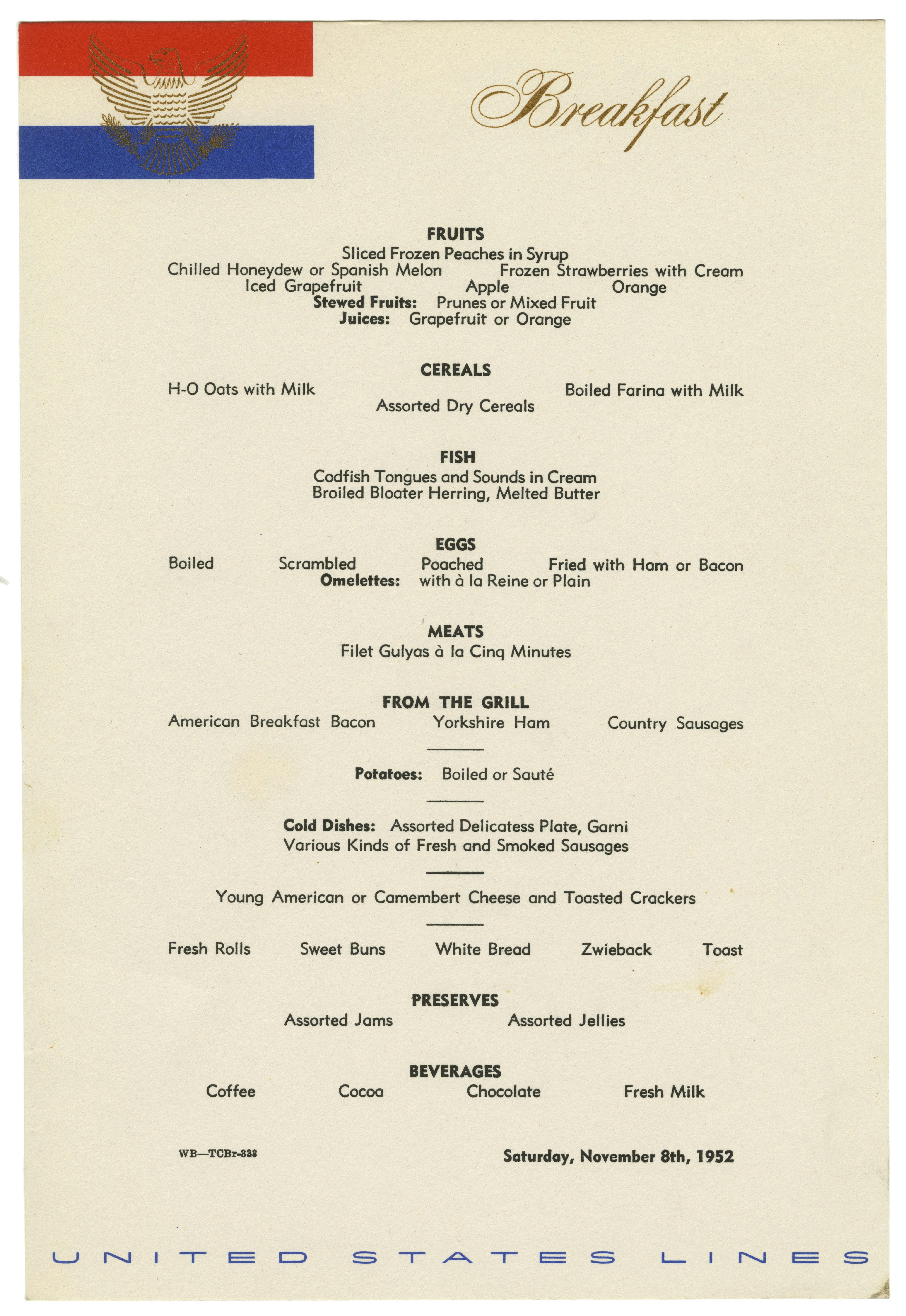Dining In Transit: Postwar Ocean Liners | The New York Historical