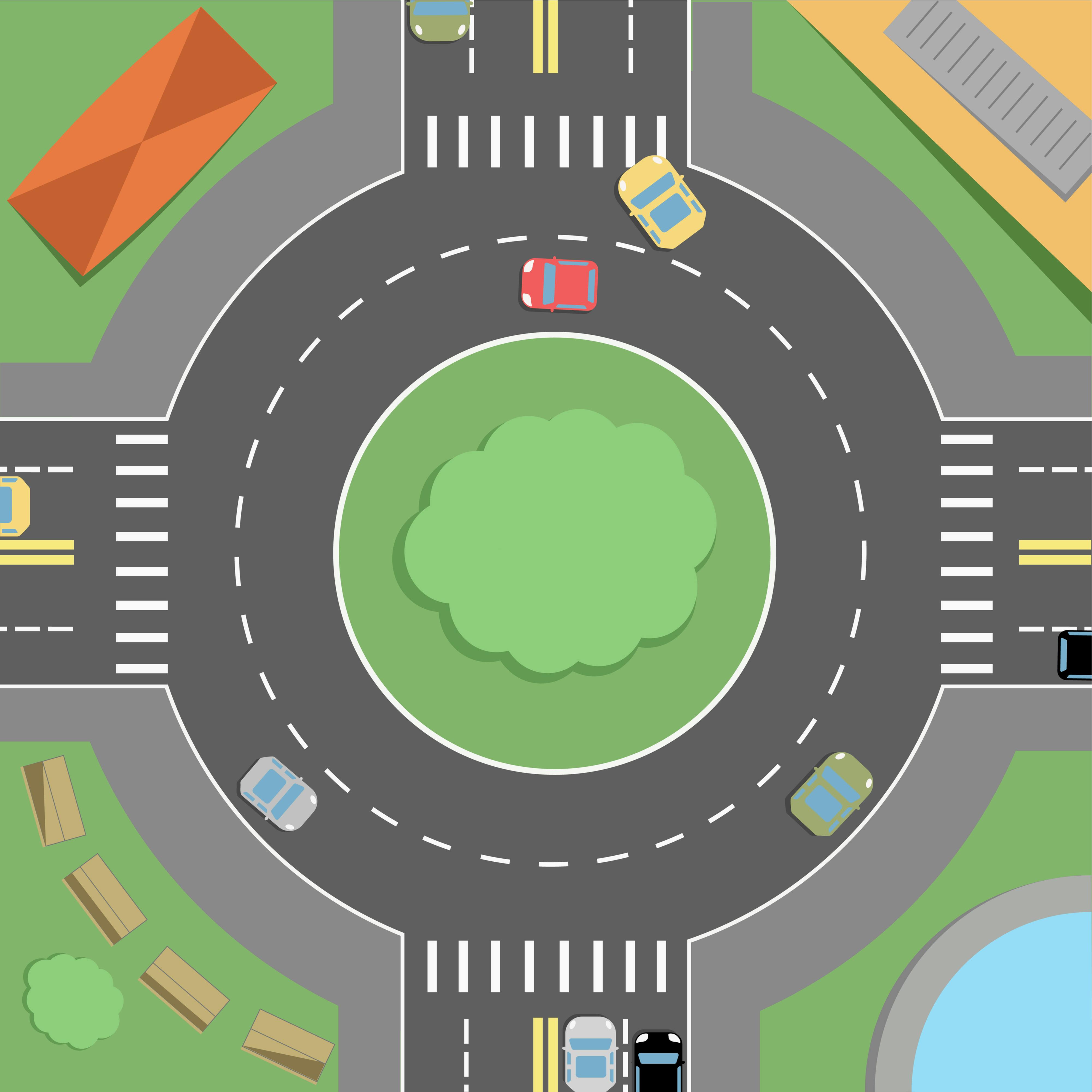 Todo sobre la preferencia en rotondas - Onroad