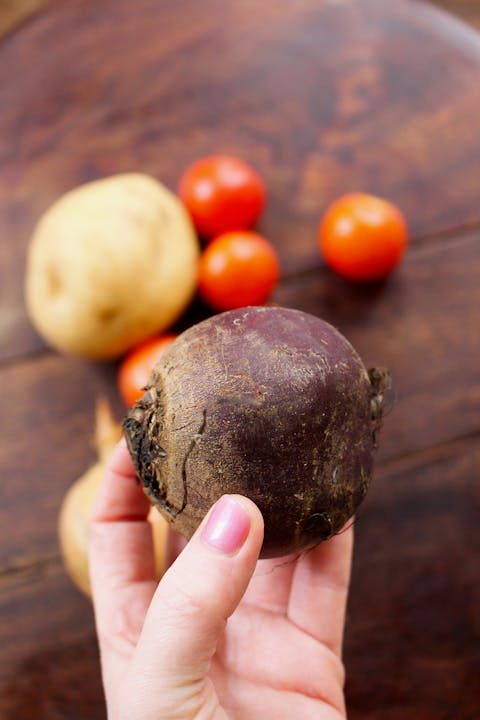 Beetroot Rosti with Tangy Tomato Chutney
