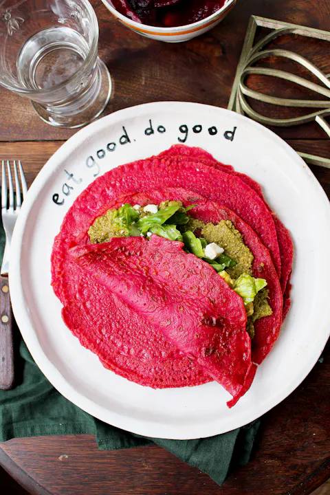 Beetroot Crepes
