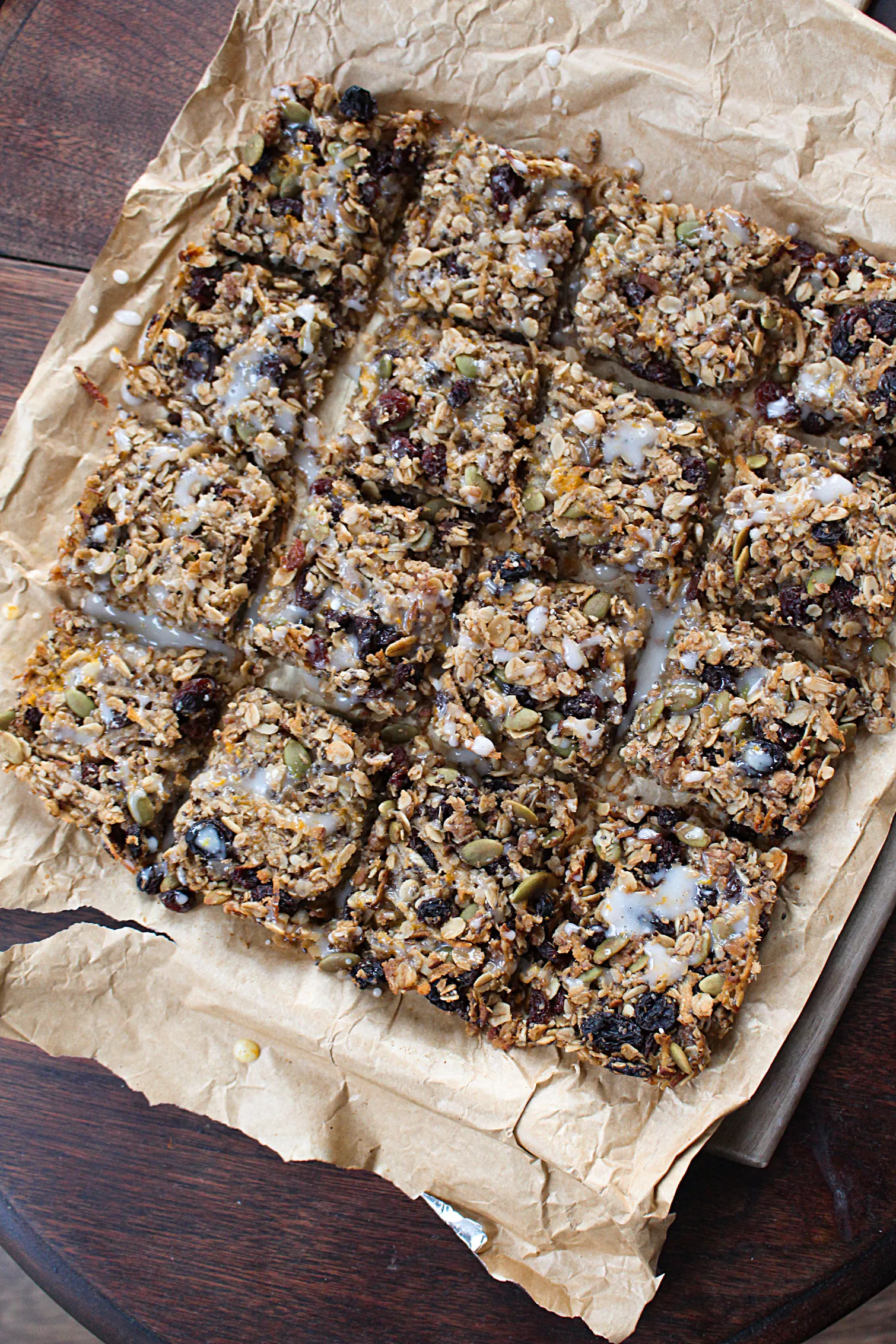 Pear & Orange Glaze Flapjacks