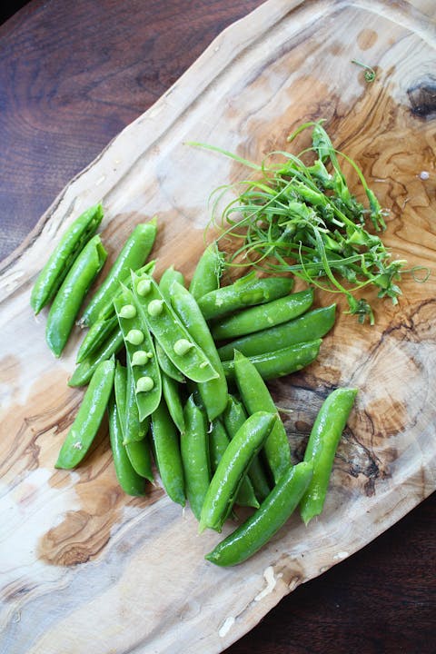 Pea Pod Soup with Potato and Mint