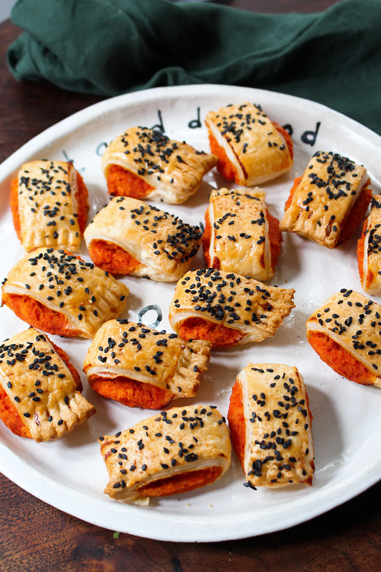 Smoky Pepper Puff Pastry Rolls